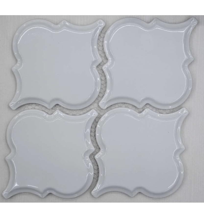 LIYA MOSAIC CERAMICS PORCELAIN ARABESKO BEVEL WHITE 160 Распродажа 21 ...